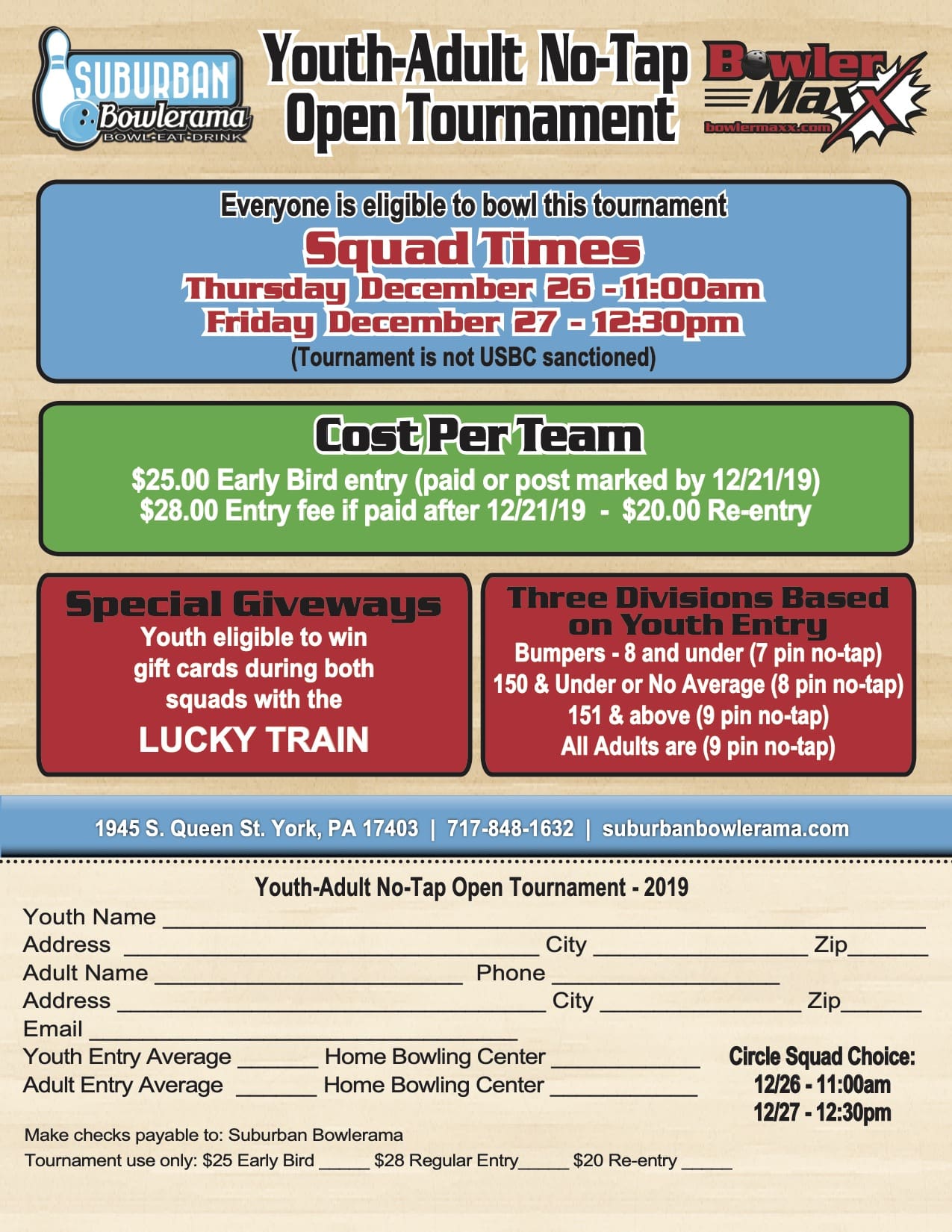 Bowling Tournaments | Suburban Bowlerama | York, PA