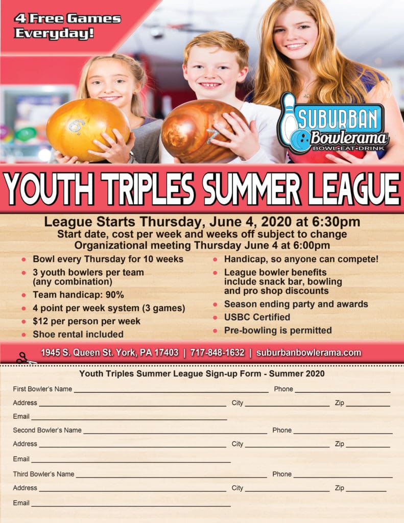 League Bowling | Suburban Bowlerama | York, PA