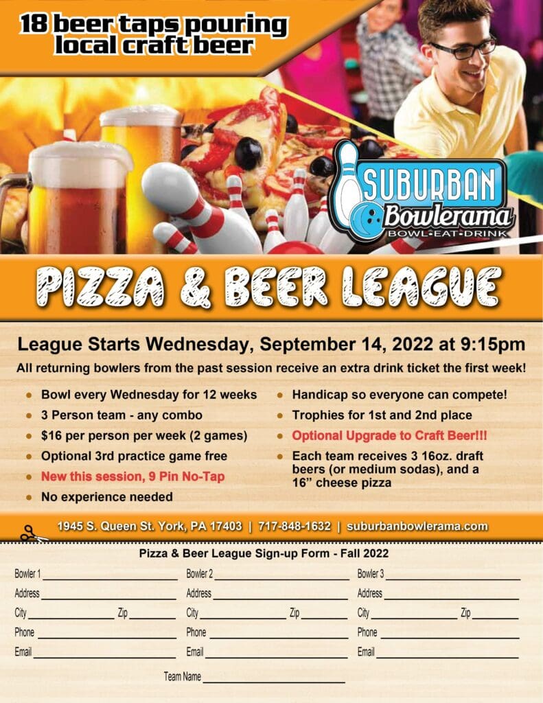 League Bowling | Suburban Bowlerama | York, PA