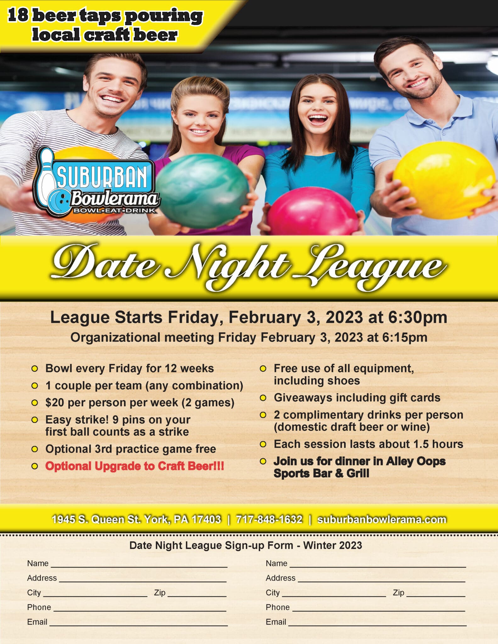 League Bowling | Suburban Bowlerama | York, PA