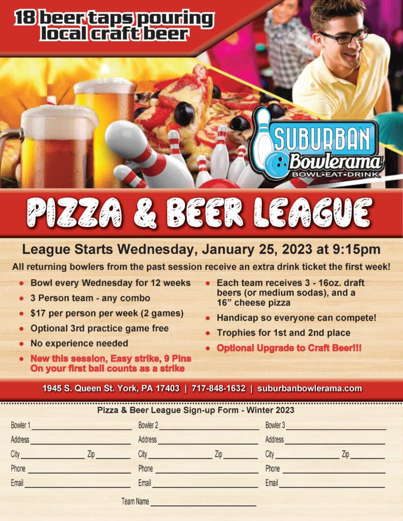 League Bowling | Suburban Bowlerama | York, PA