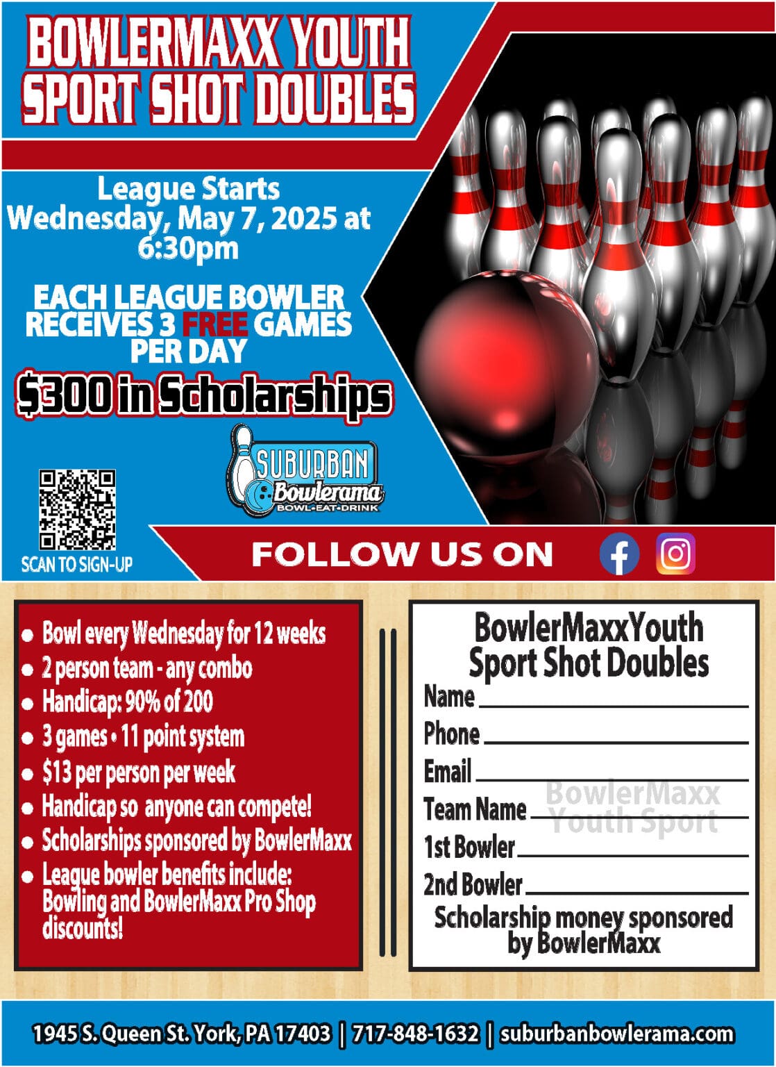 League Bowling | Suburban Bowlerama | York, PA