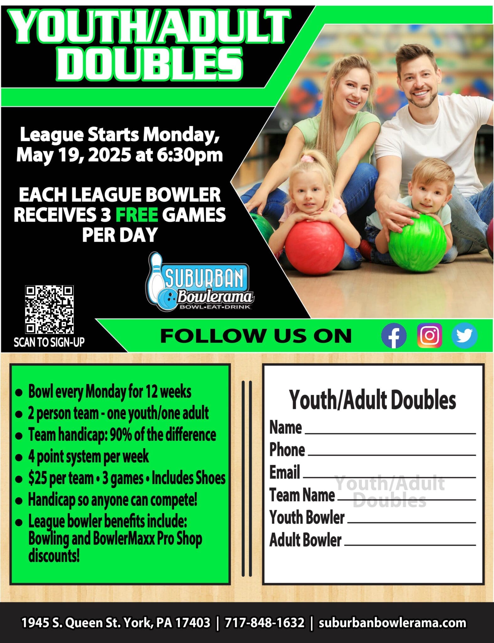 League Bowling | Suburban Bowlerama | York, PA