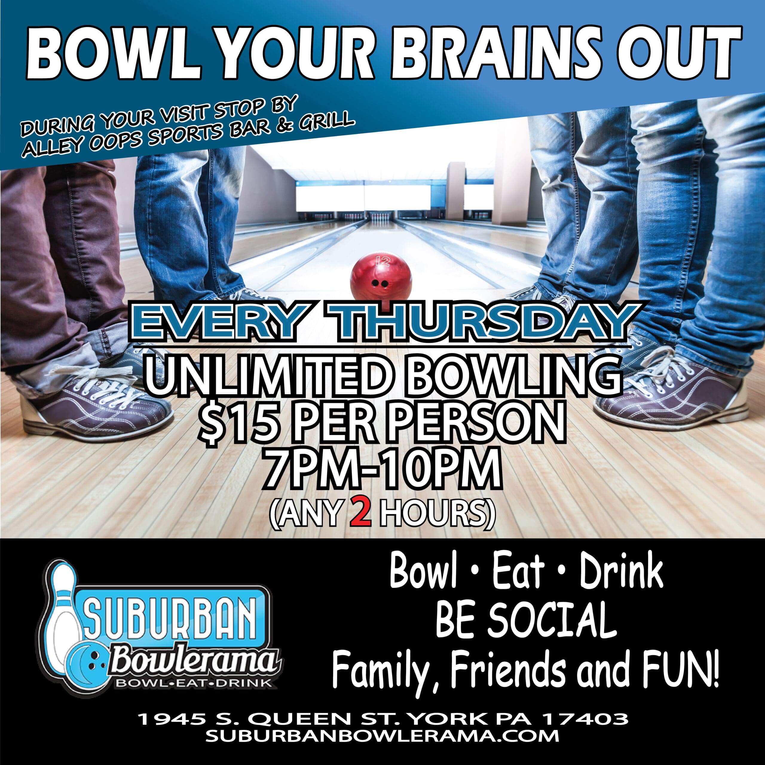 Discounts | Specials | Bowling | Suburban Bowlerama | York, PA
